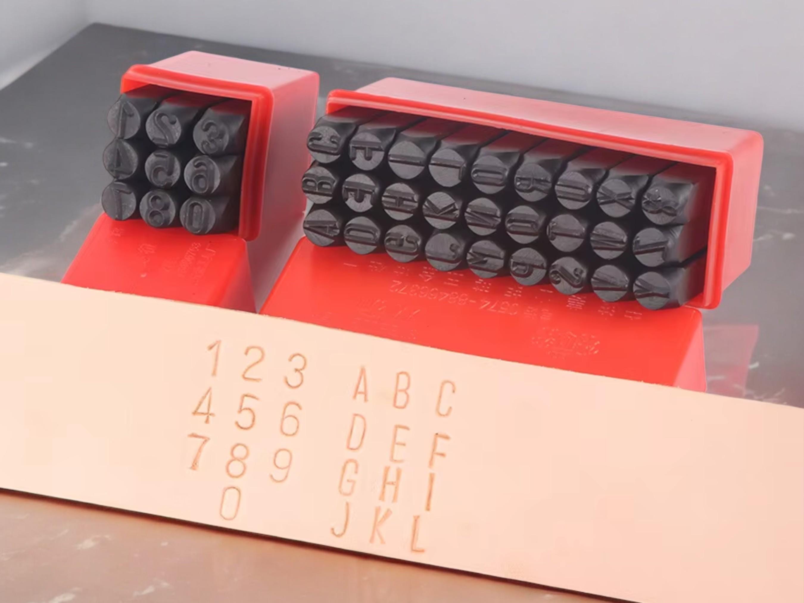 Metal Letter & Number Stamp Set: Steel Punch Tool (2mm to 12.5mm) - Etsy