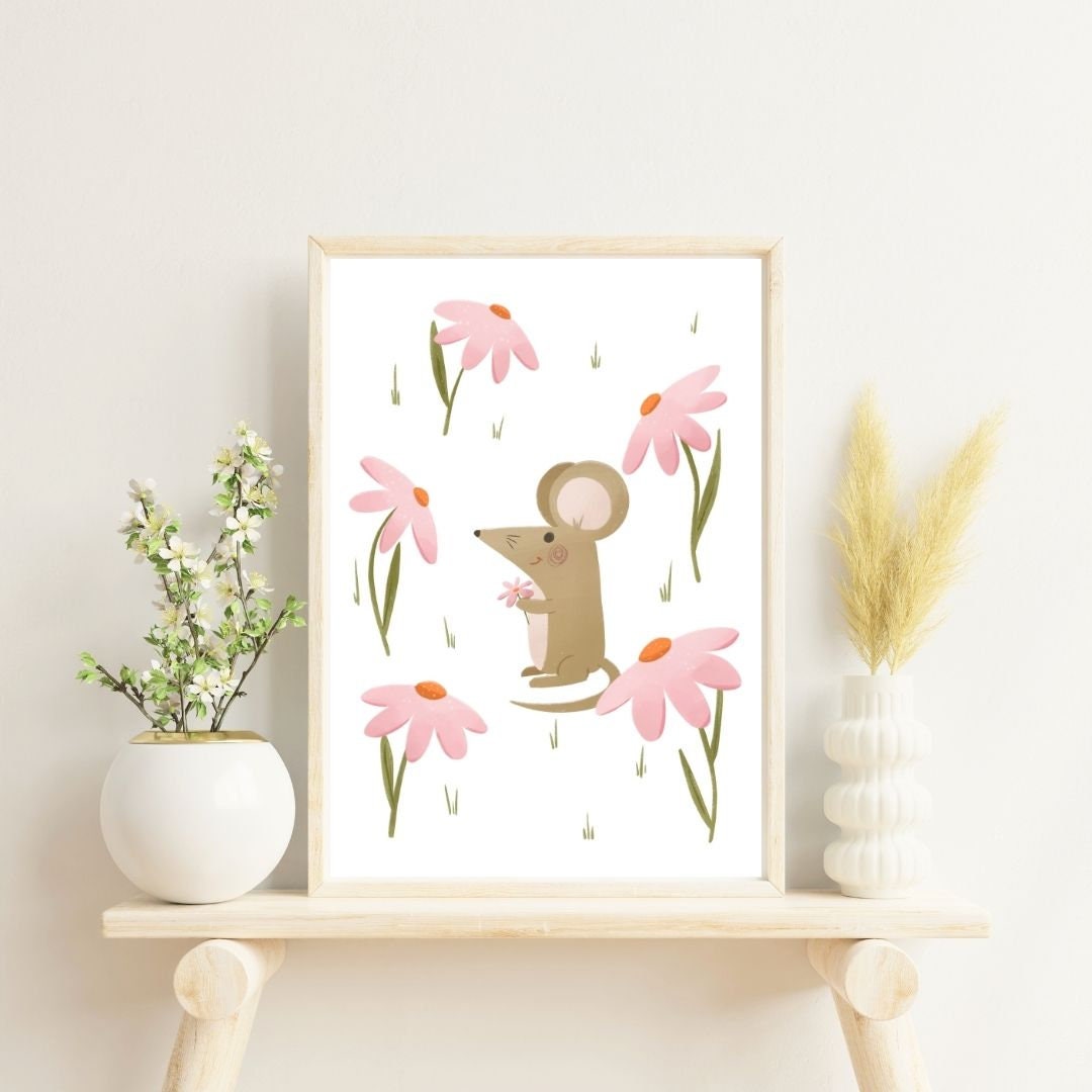 Digital Art Printable Poster Illustration Drawing for Kids Room ...