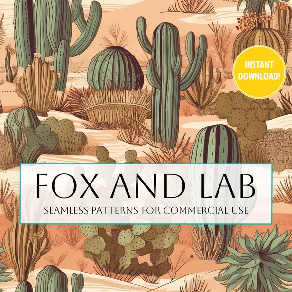 Desert Cactus Print - Etsy