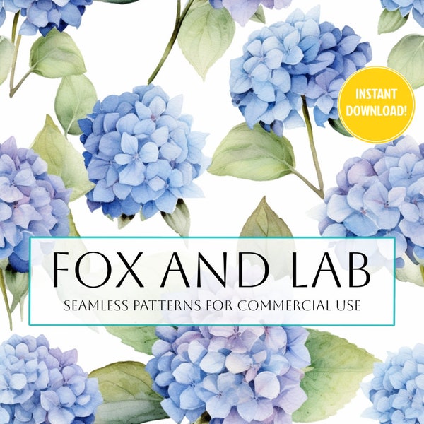 Hydrangea Fabric - Etsy