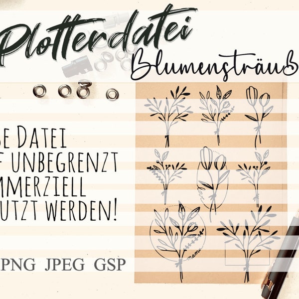 Plotterdatei blume - Etsy.de