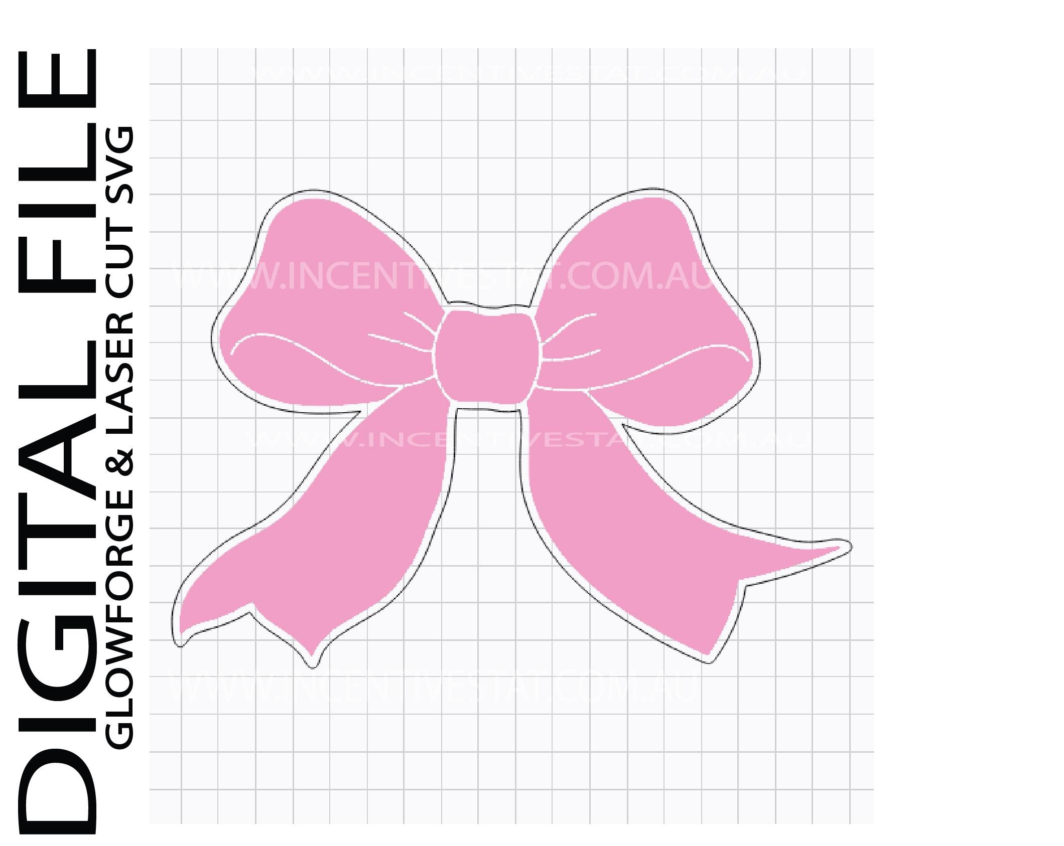 Ribbon Coquette Bow SVG, Ribbon SVG, Girlie Hair Bow, Drawn Bow Clip ...