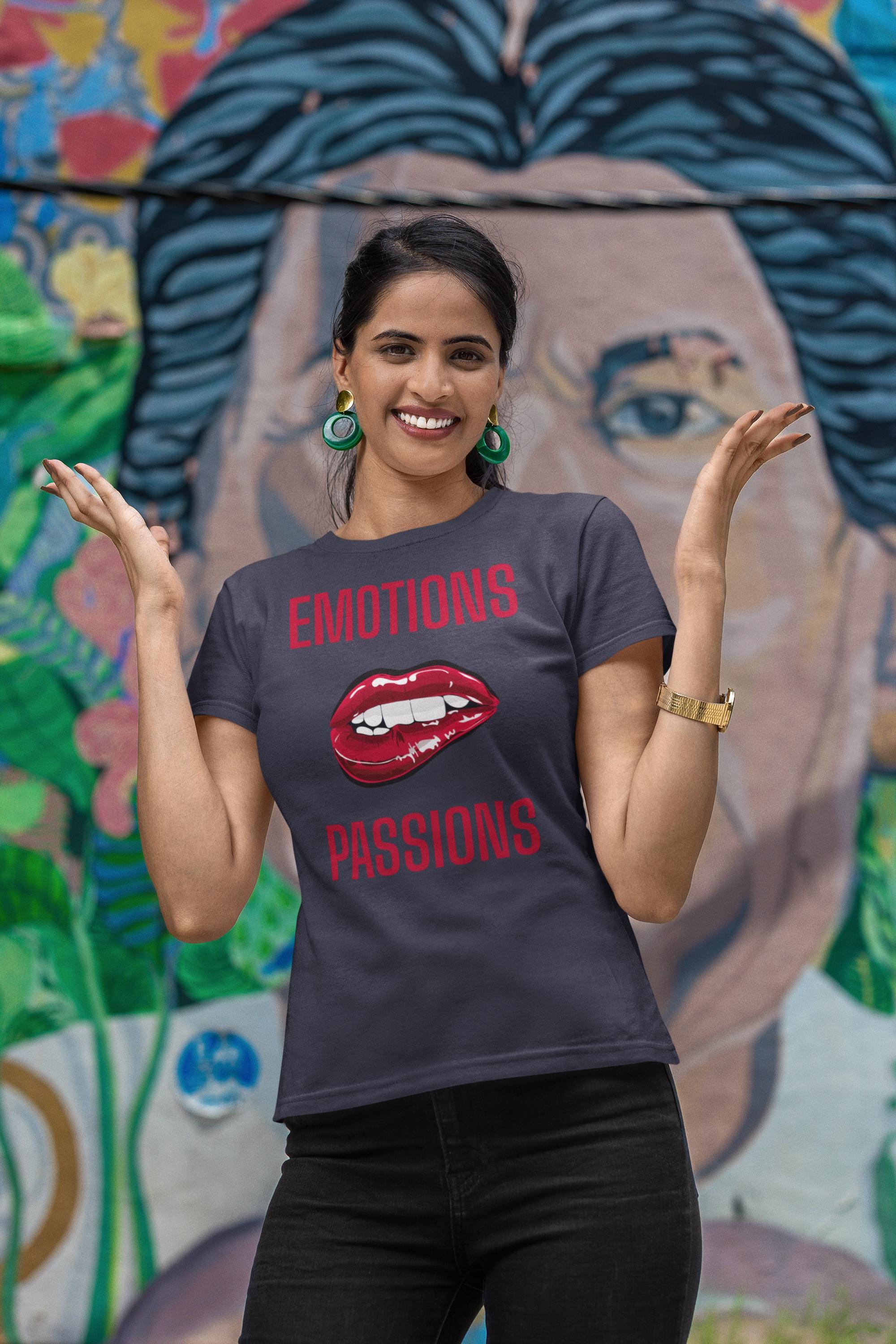 Emotions Passions Graphic T-shirt, Artistic Print Women's Tee - Etsy