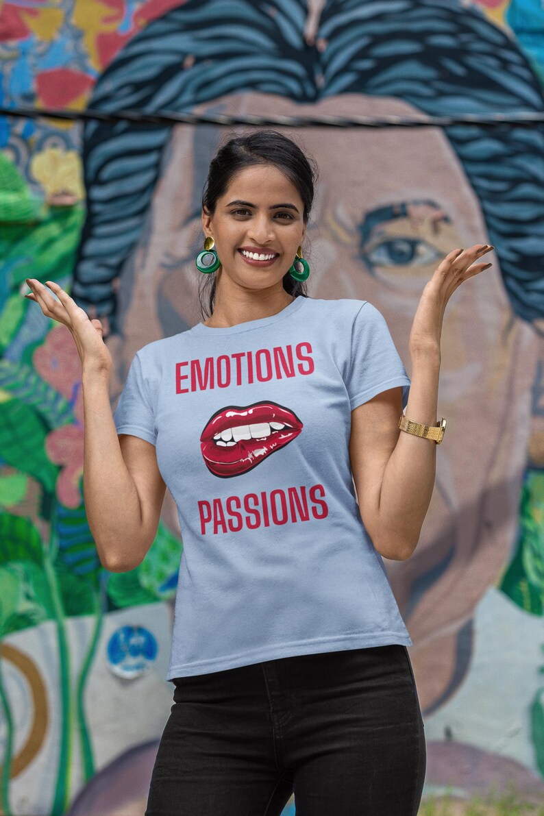 Emotions Passions Graphic T-shirt, Artistic Print Women's Tee - Etsy