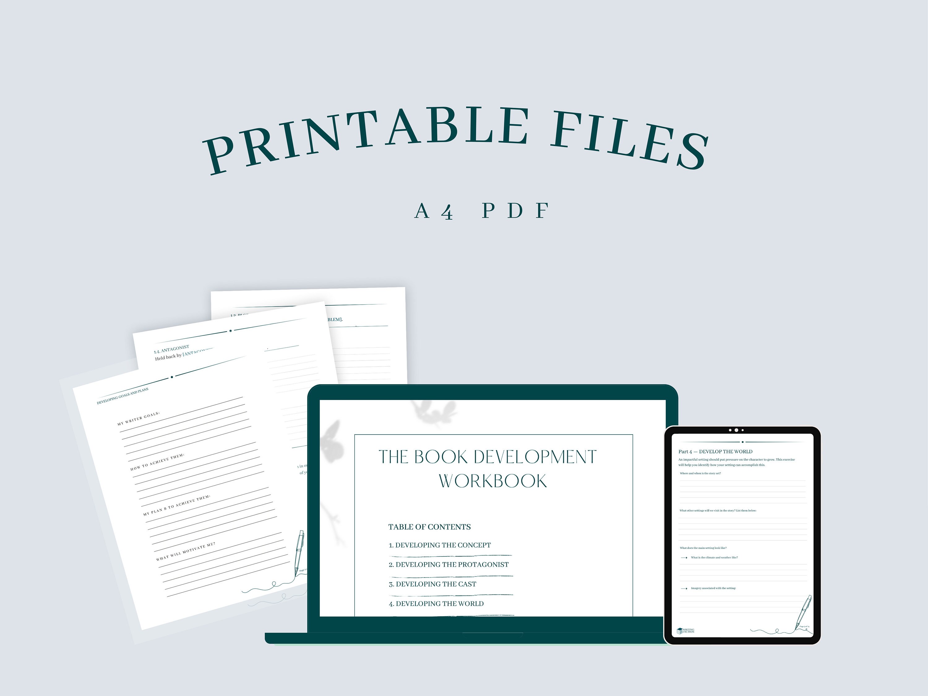 Story Development Workbook | Book Writing Planner | Novel Planner ...