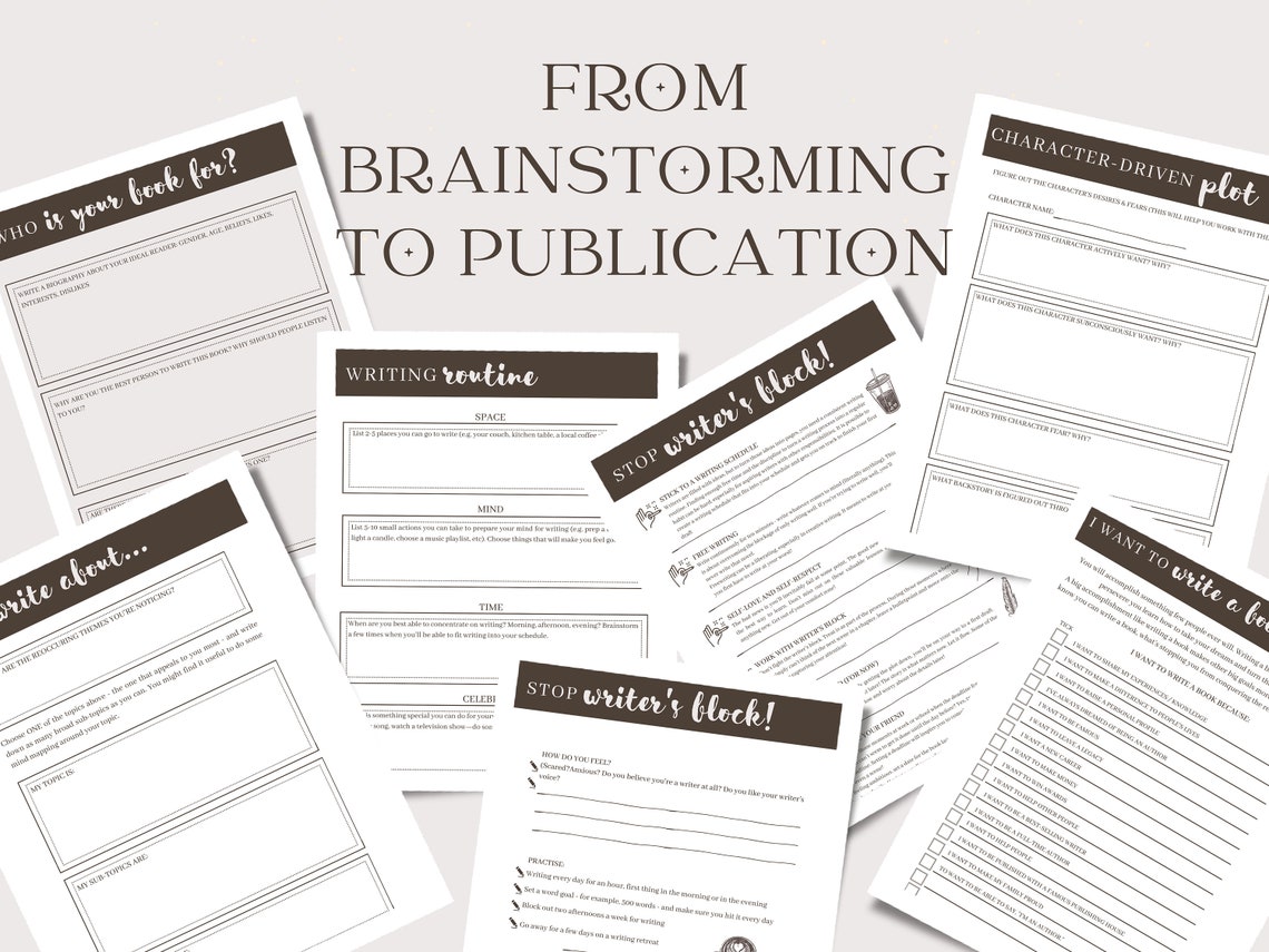 Dark Academia Planning Your Fiction Book Book Writing Planner Novel ...