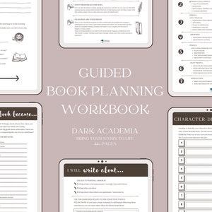 Dark Academia Planning Your Fiction Book | Book Writing Planner | Novel ...