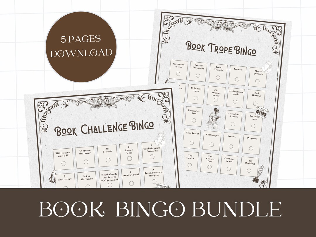 Dark Academia Book Bingo Bundle | Reading Challenge | Book Challenge ...