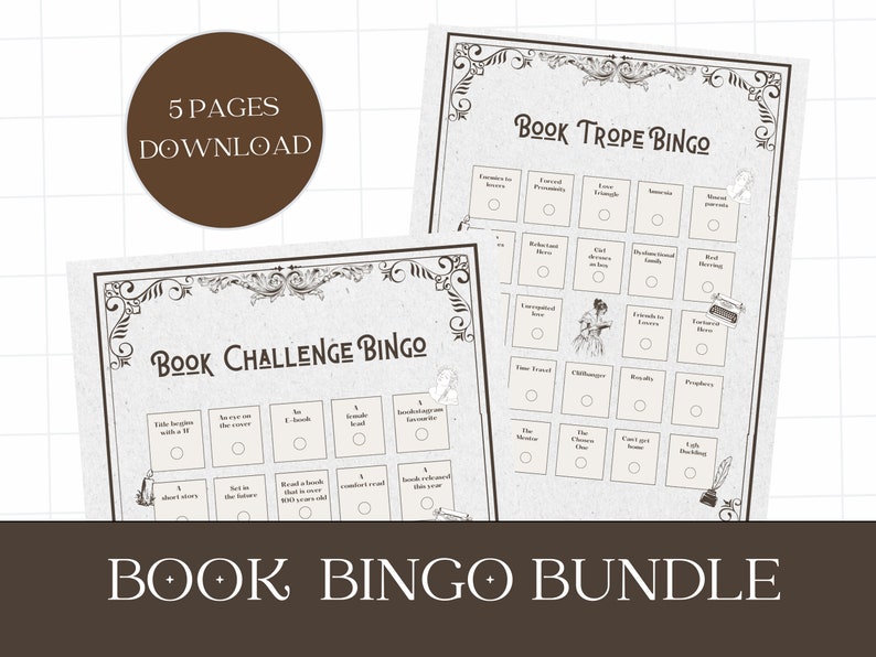 Dark Academia Book Bingo Bundle | Reading Challenge | Book Challenge ...