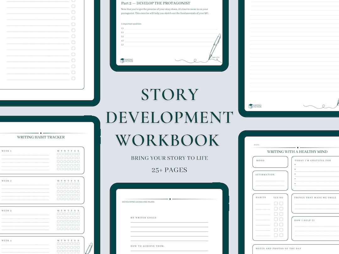 Story Development Workbook | Book Writing Planner | Novel Planner ...