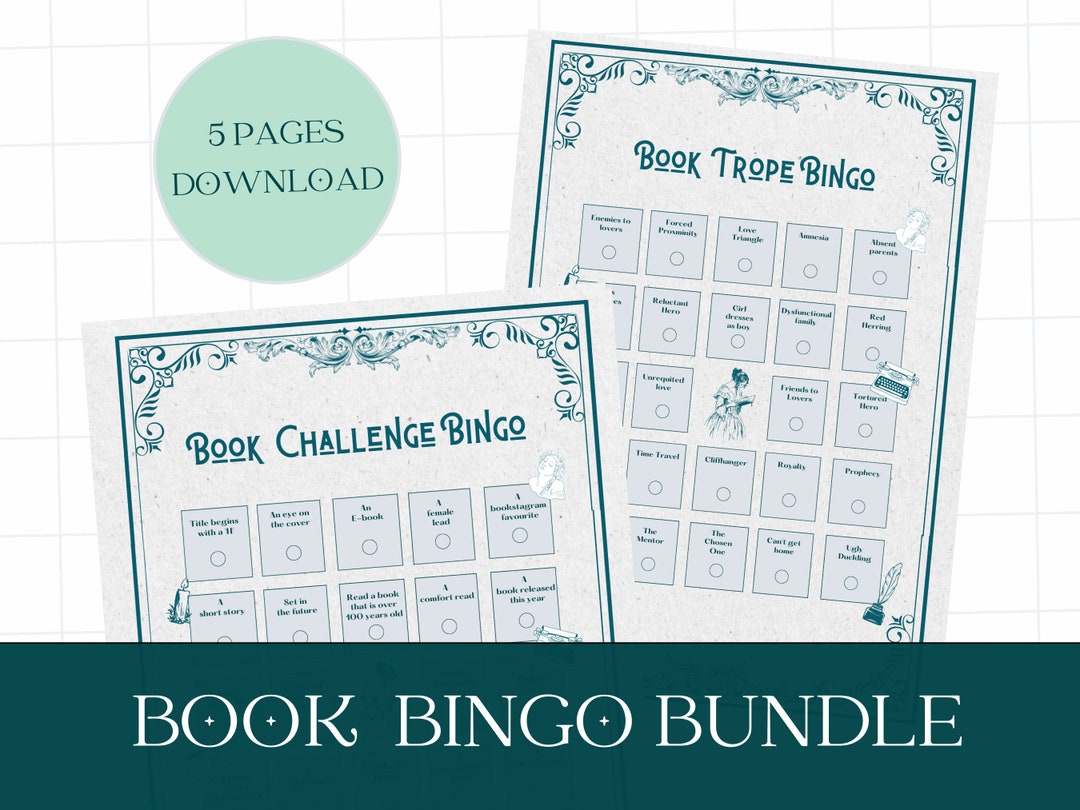 Book Bingo Bundle | Reading Challenge | Book Challenge | Bingo ...