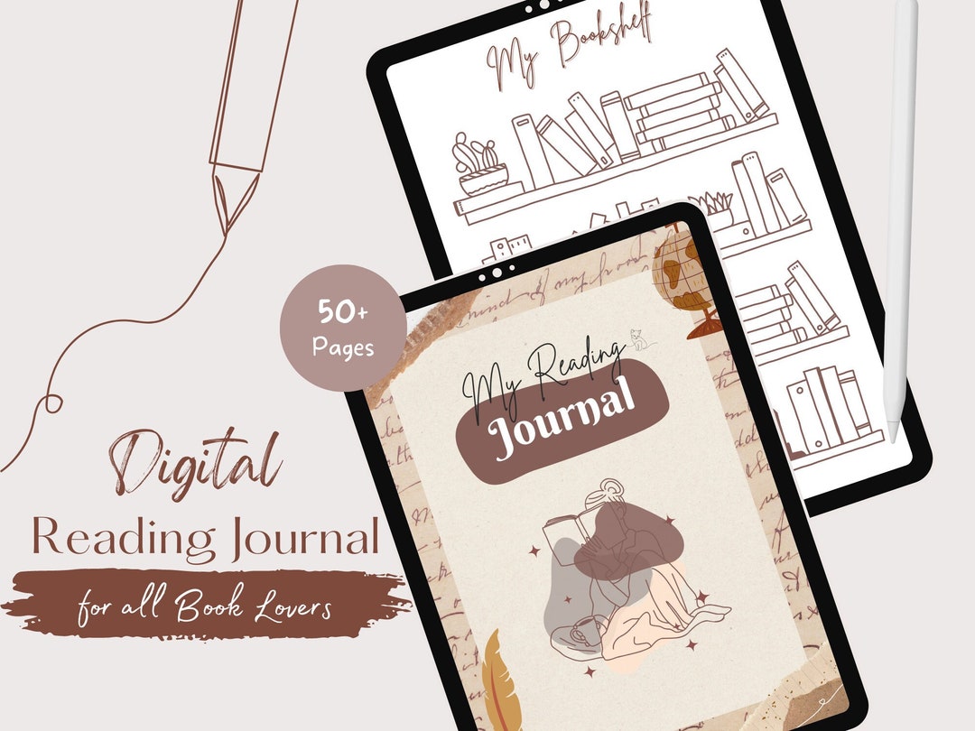 Dark Academia Digital Reading Journal | Digital Reading Planner ...
