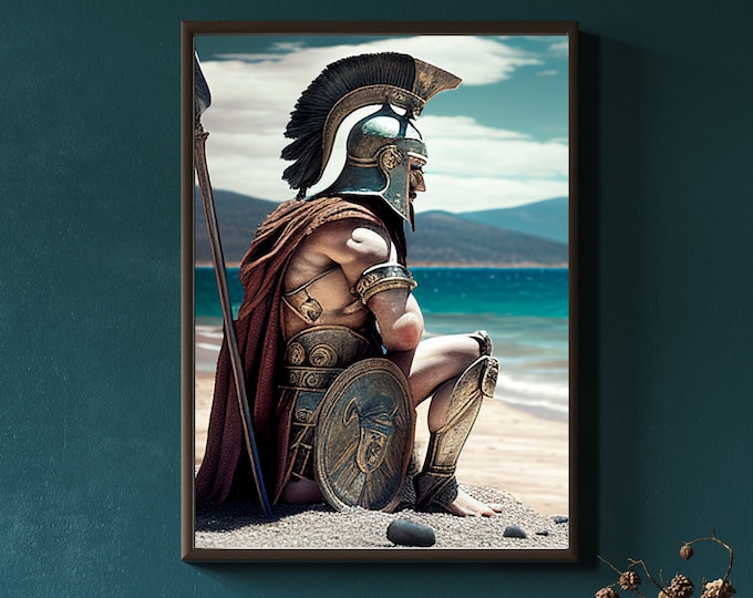 300 Spartans, the Epitaph at Thermopylae, Sparta Print, Sparta Poster ...