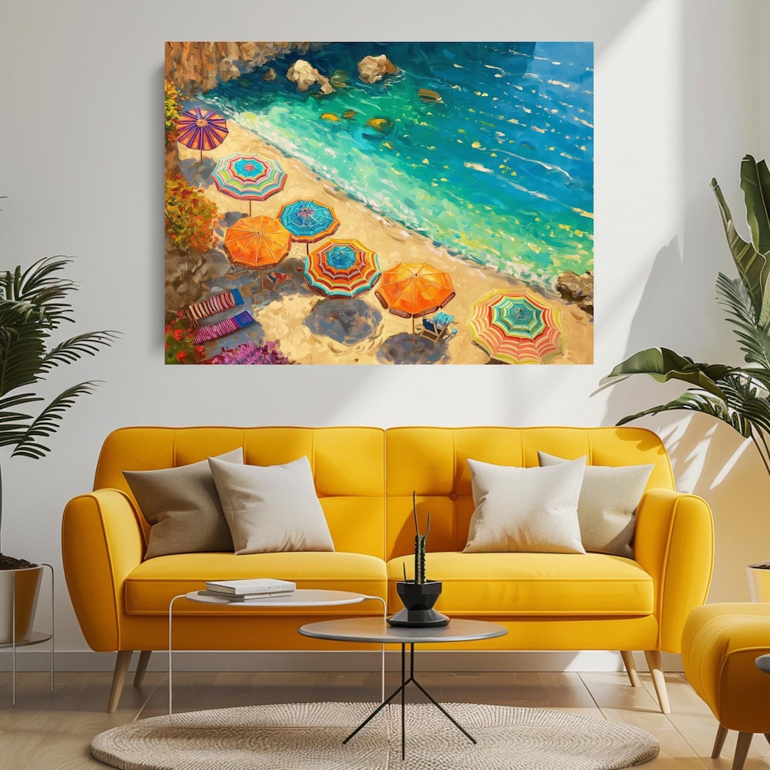 Beach Abstract Art |beach Poster | Ocean Wall Art| Sea Digital Download ...