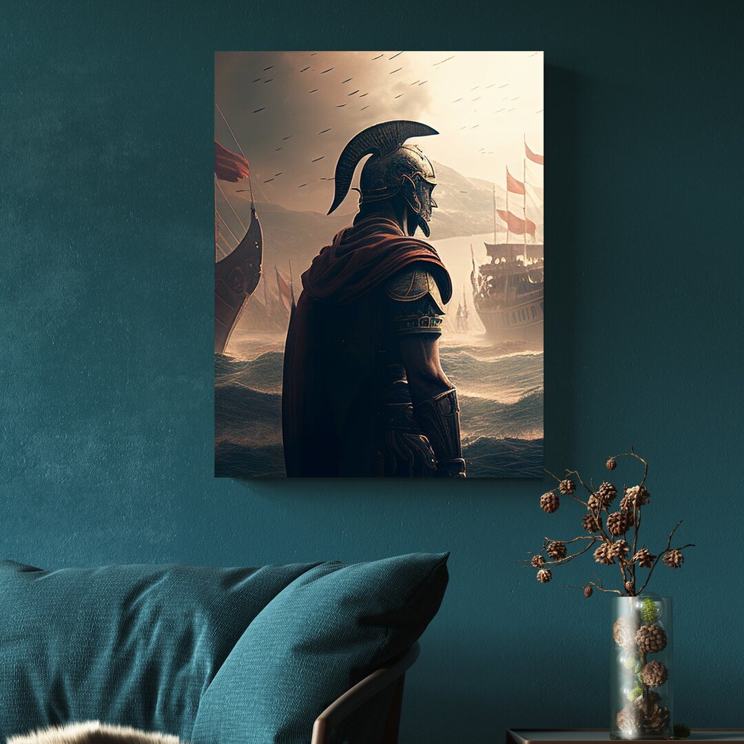 Sparta Warrior Print Printable Wall Art Spartan Poster Spartan Warrior ...