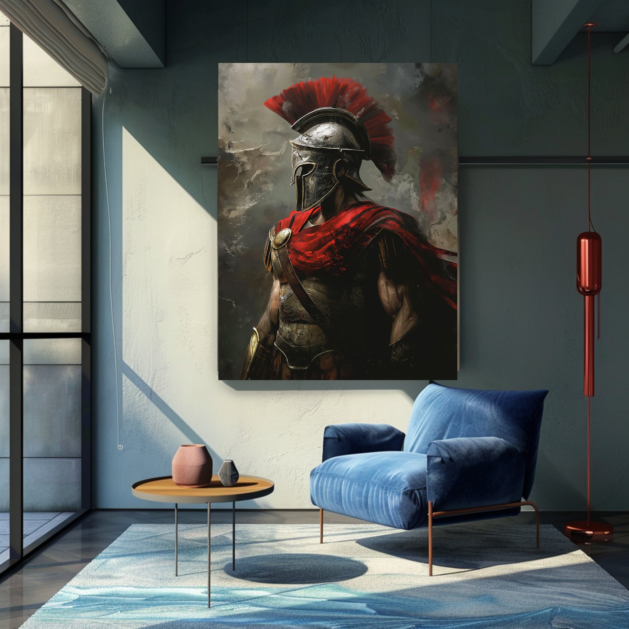 Spartan Warrior Abstract Art spartan Poster Spartan Warrior Wall Art ...