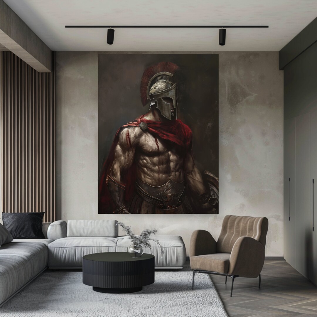 Spartan Warrior Abstract Art |spartan Poster | Spartan Warrior Wall Art ...