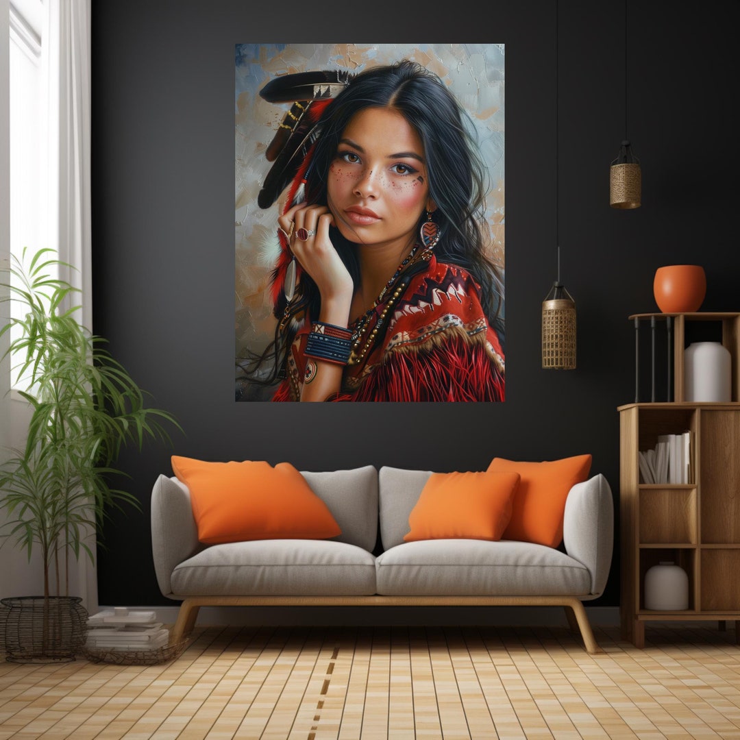 Native American Print | Printable Wall Art | Native Woman Wall Art ...