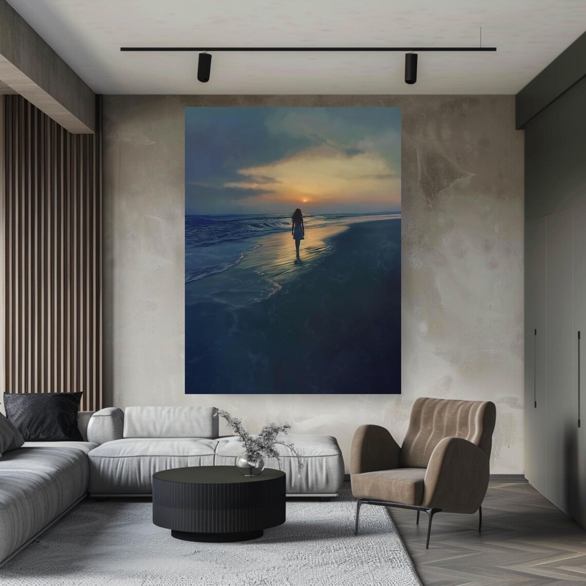 Beach Abstract Art |beach Poster | Ocean Wall Art| Sea Digital Download ...