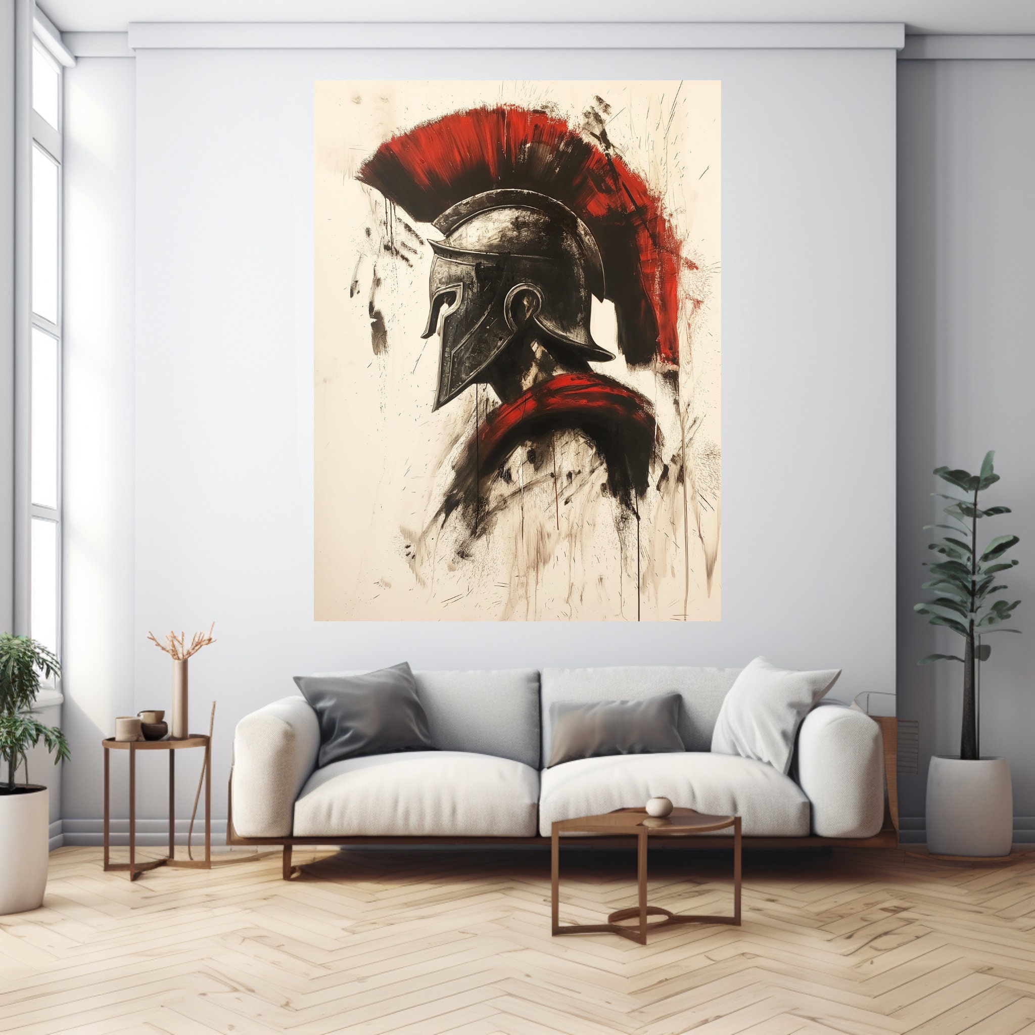 Spartan Warrior Abstract Art |spartan Poster | Spartan Warrior Wall Art ...