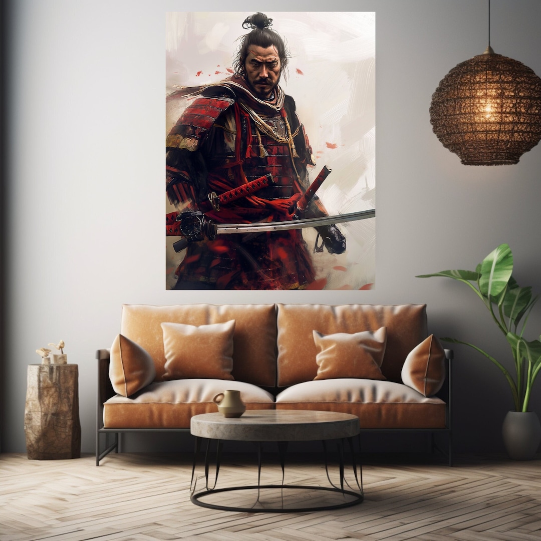 Shogun Abstract Art samurai Japanese History japanshogun Wall ...