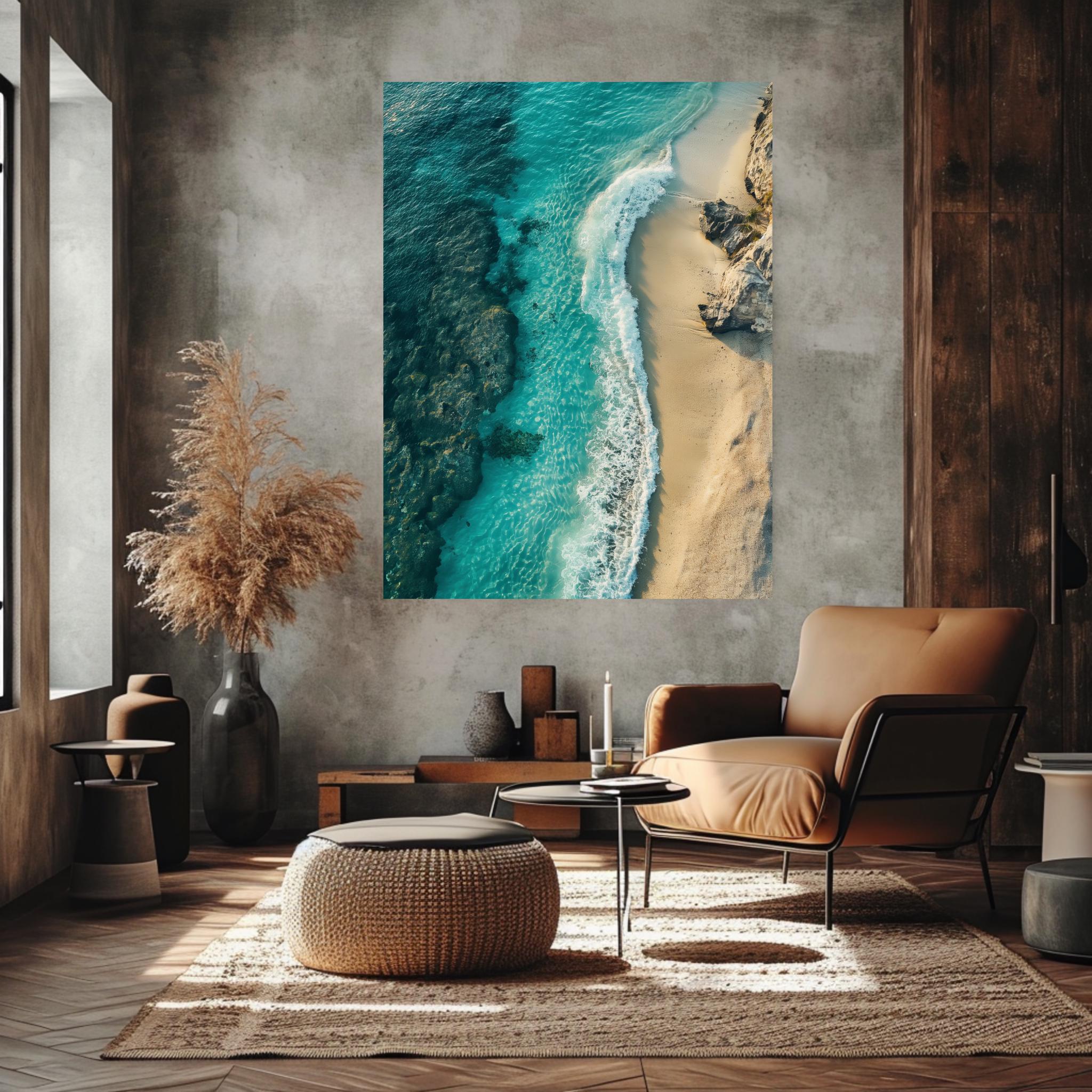 Beach Abstract Art |beach Poster | Ocean Wall Art| Sea Digital Download ...