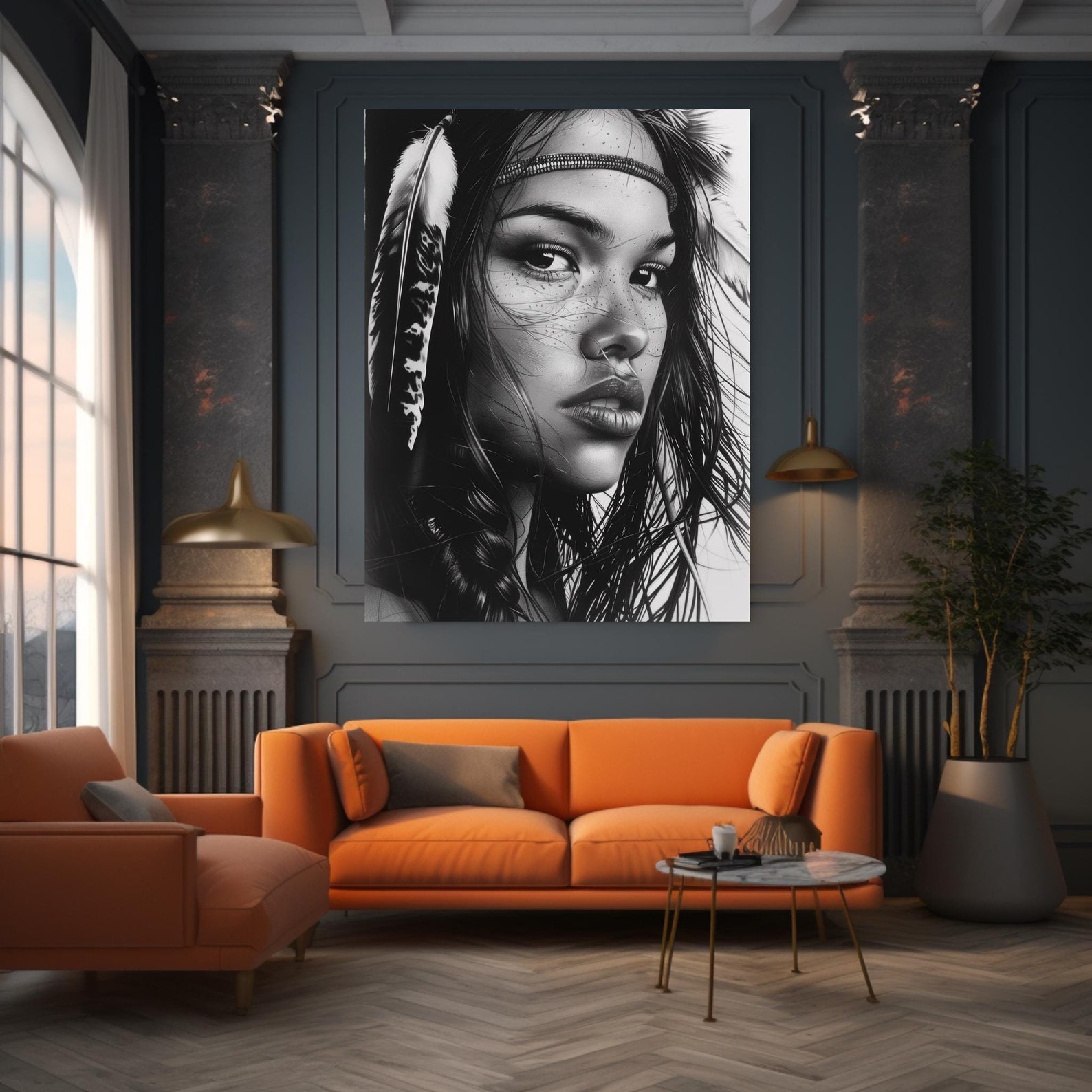 Native American Print | Printable Wall Art | Native Woman Wall Art ...