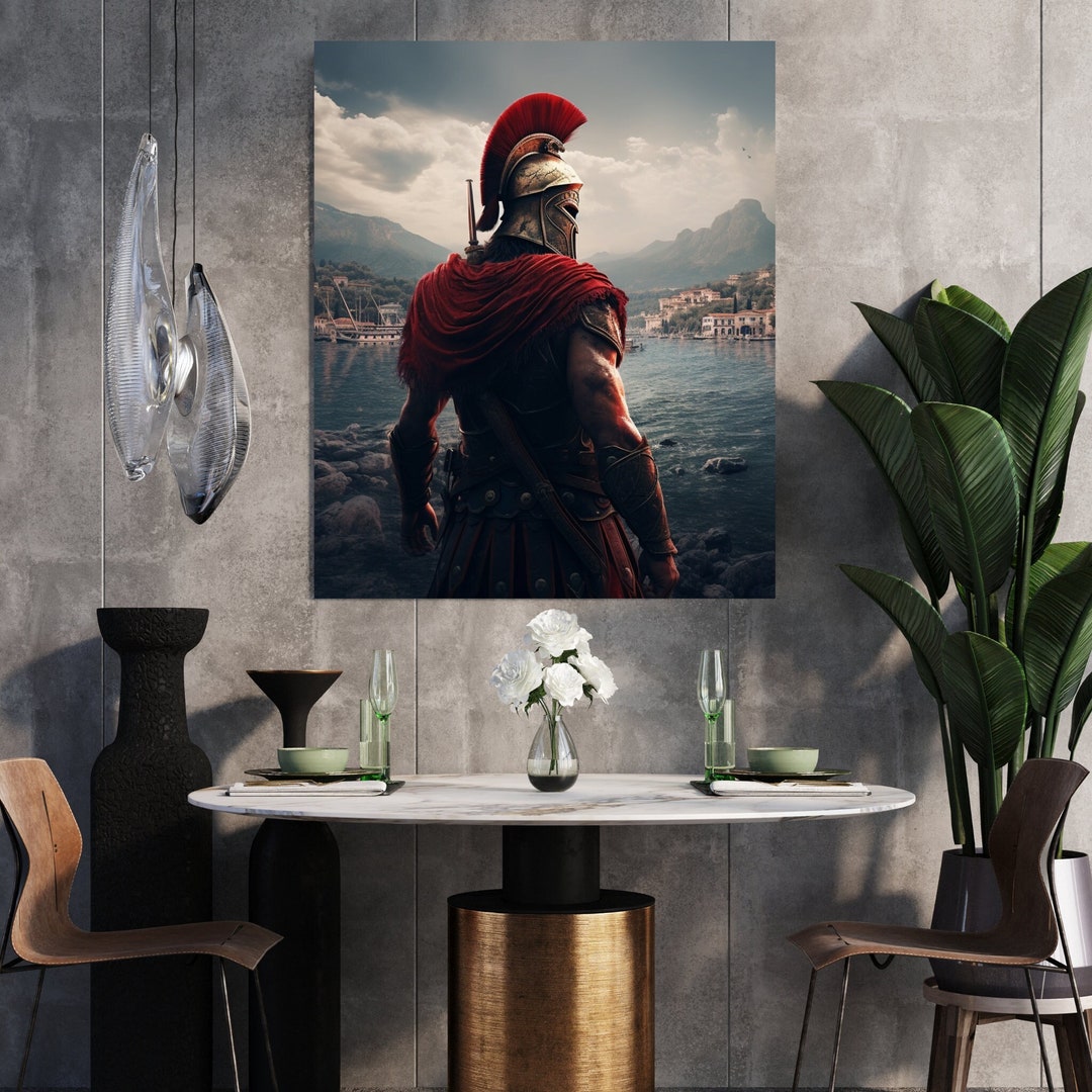 Sparta Warrior Print Printable Wall Art Spartan Poster Spartan Warrior ...