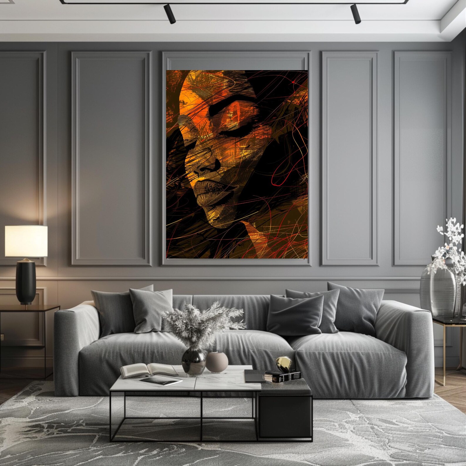 African Woman Print | African Abstract Art I Printable Wall Art ...