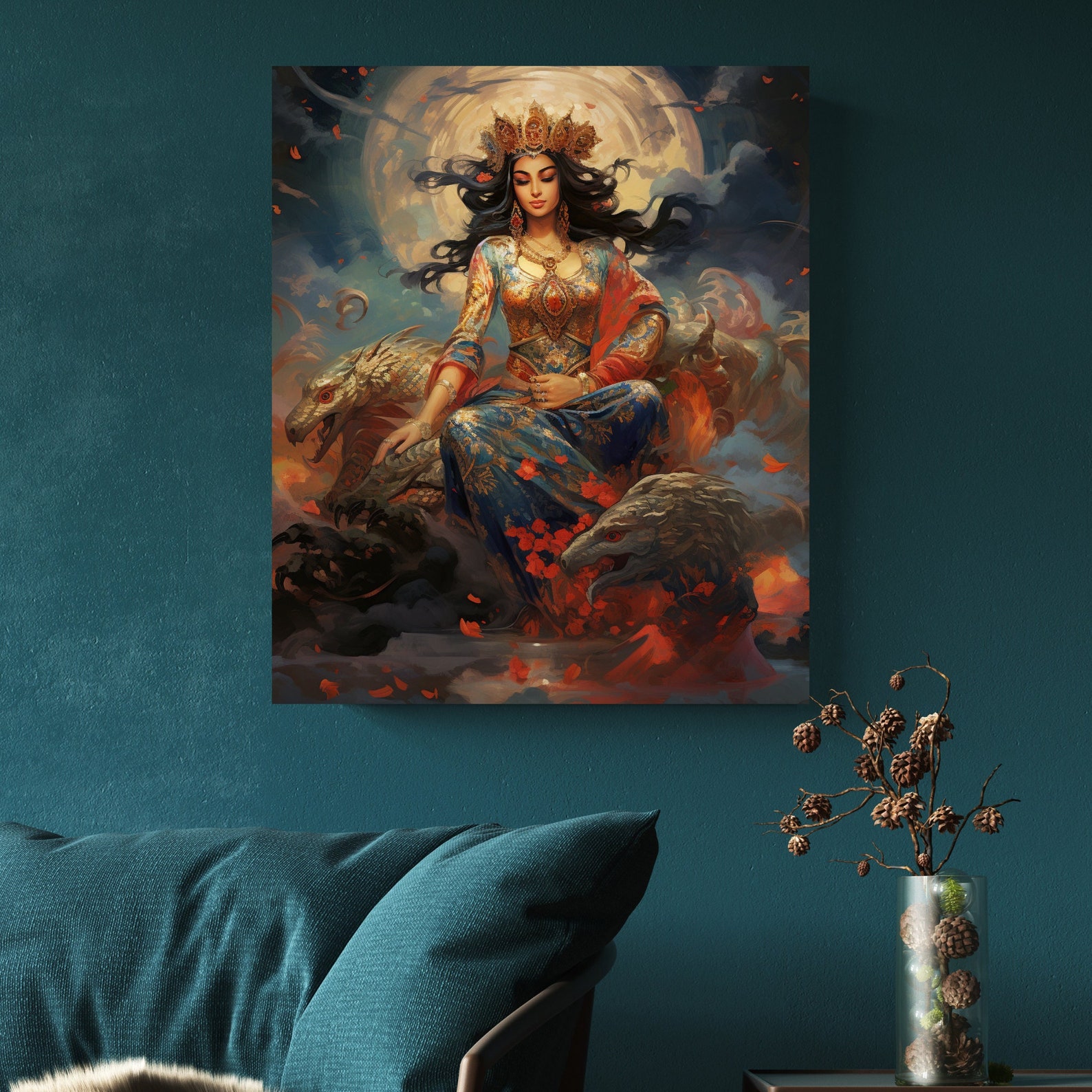 Persian Mythology Persian Queen Iran Poster Mythology Wall Art persian ...