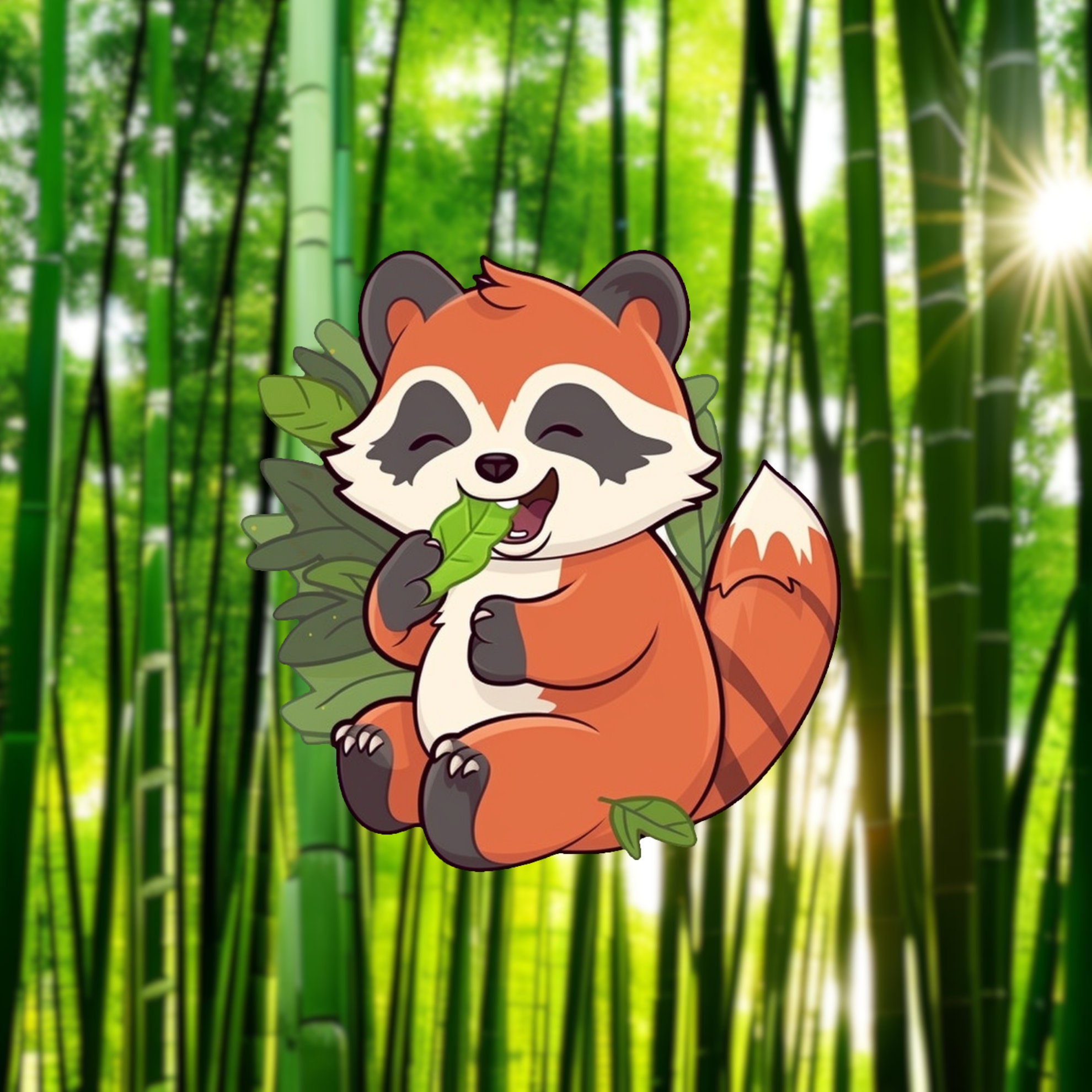 Cute Red Panda | Red Panda Sticker | Red Panda Digital Sticker ...