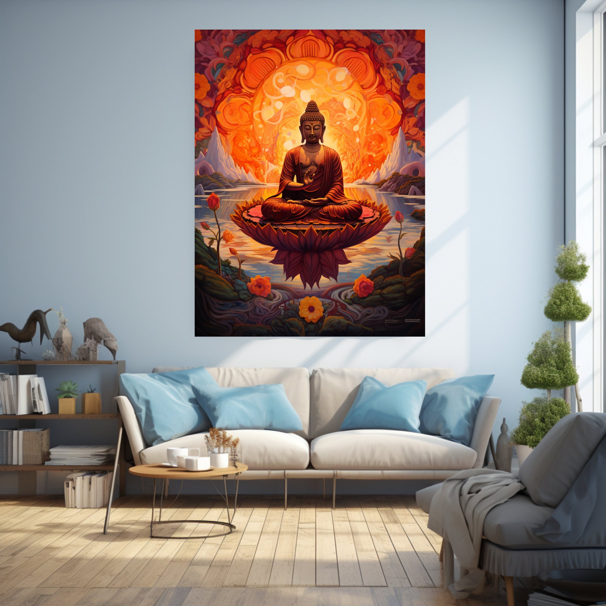 Buddha Printbuddha Poster buddha Wall Artbuddha Digital Downloadbuddha ...