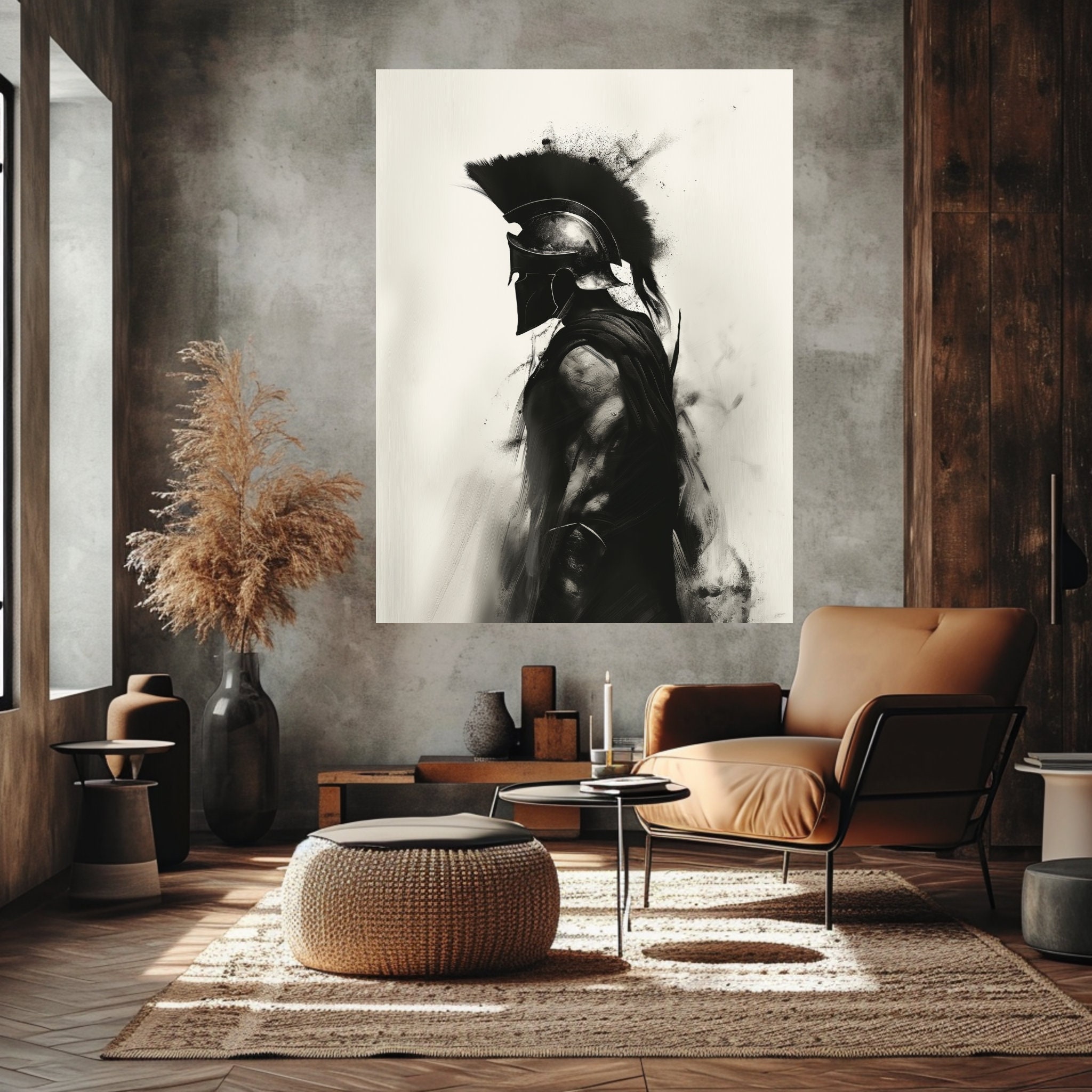 Spartan Warrior Abstract Art spartan Poster Spartan Warrior Wall Art ...