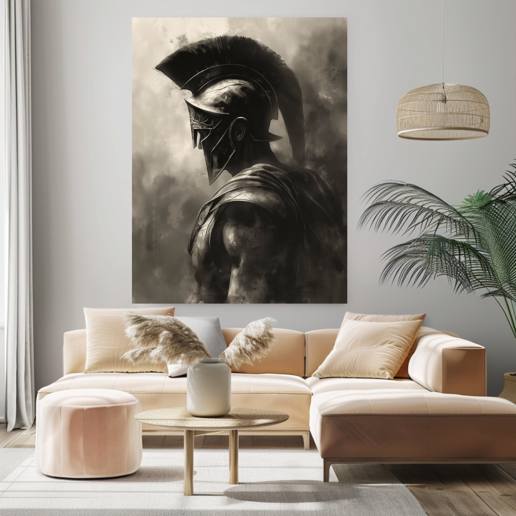Spartan Warrior Abstract Art spartan Poster Spartan Warrior Wall Art ...