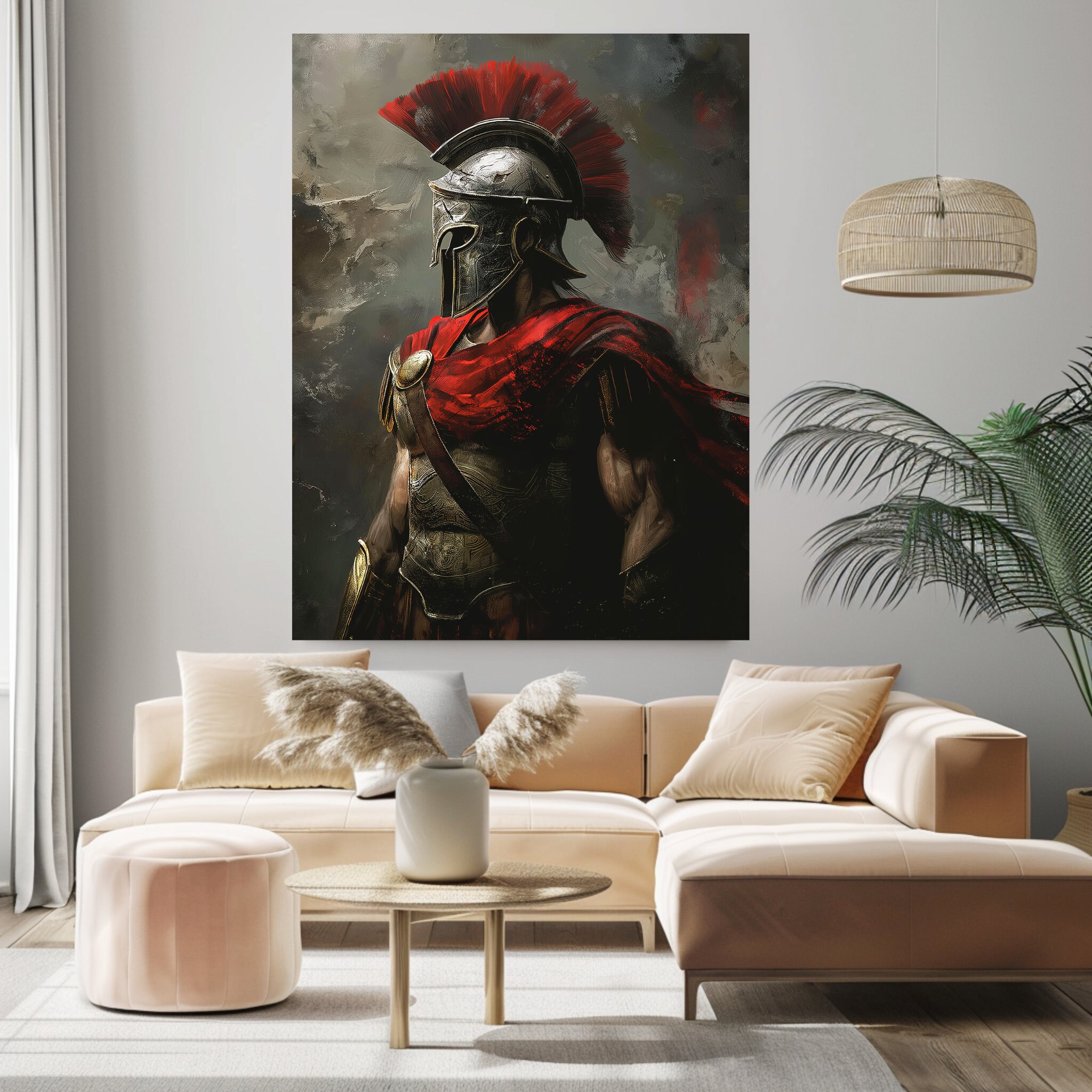 Spartan Warrior Abstract Art spartan Poster Spartan Warrior Wall Art ...
