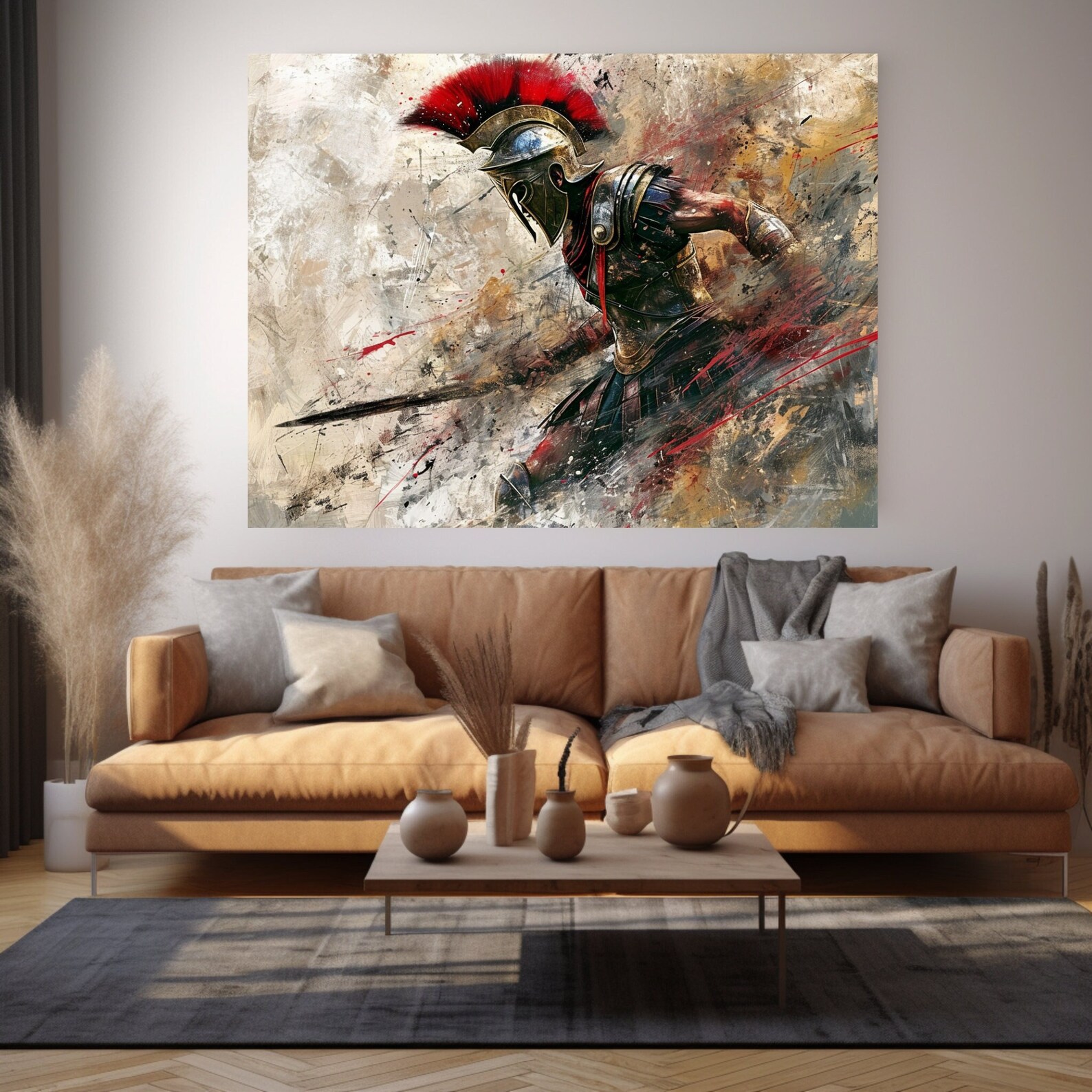 Spartan Warrior Abstract Art spartan Poster Spartan Warrior Wall Art ...