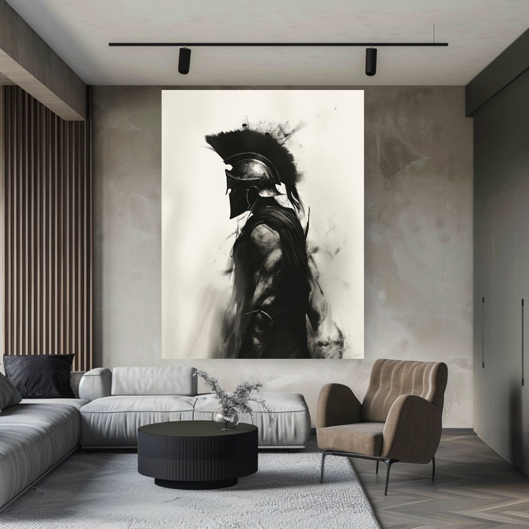 Spartan Warrior Abstract Art |spartan Poster | Spartan Warrior Wall Art ...