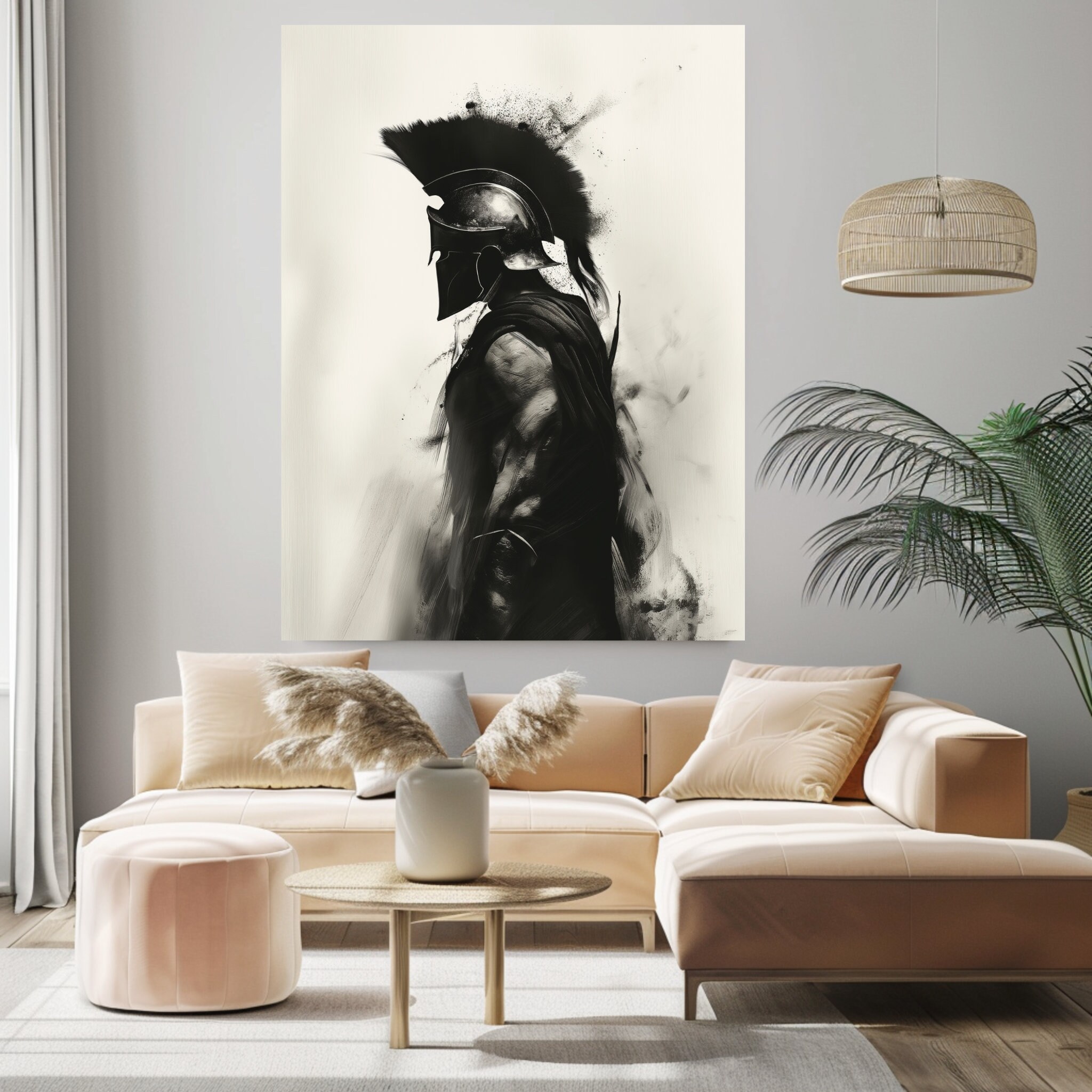 Spartan Warrior Abstract Art spartan Poster Spartan Warrior Wall Art ...