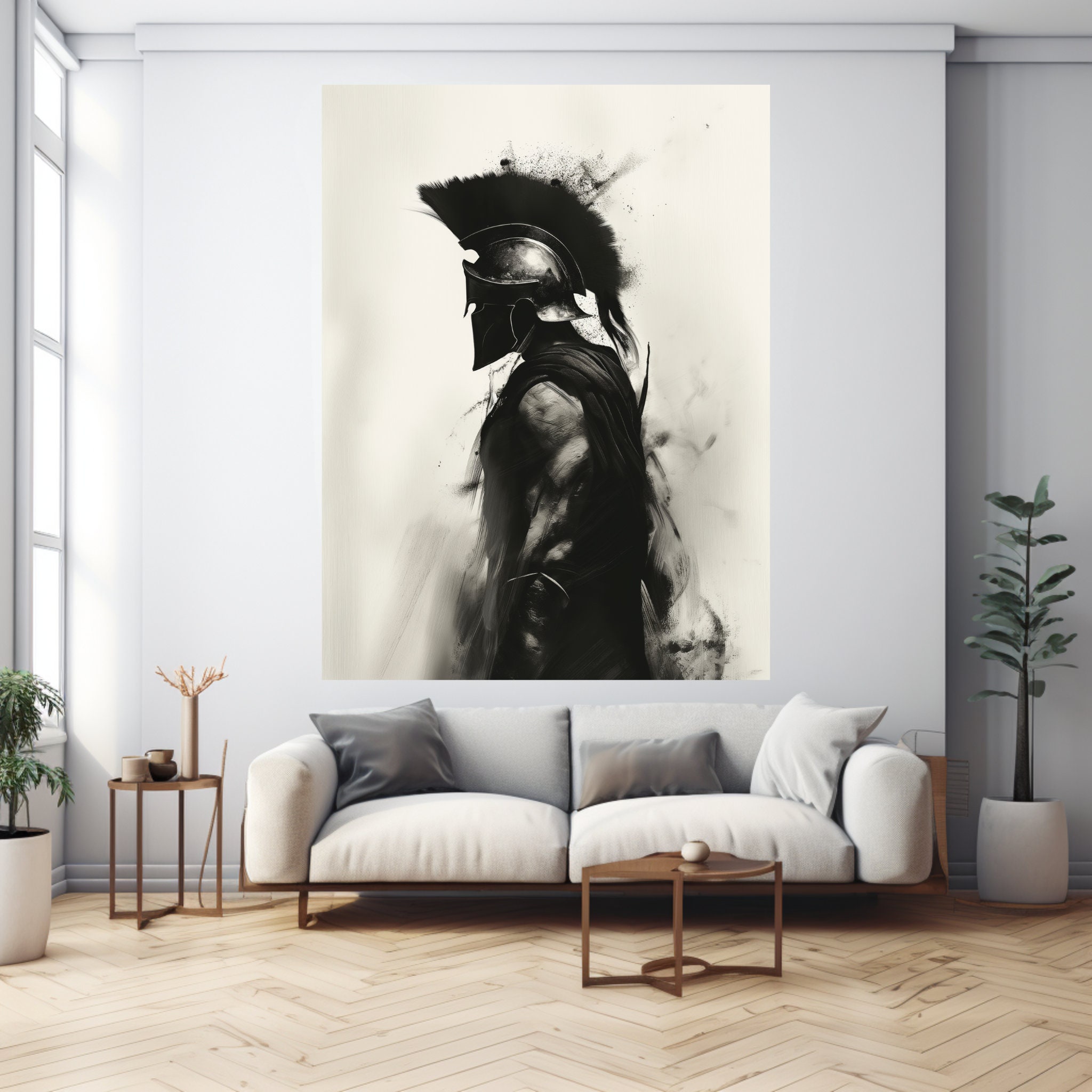 Spartan Warrior Abstract Art spartan Poster Spartan Warrior Wall Art ...