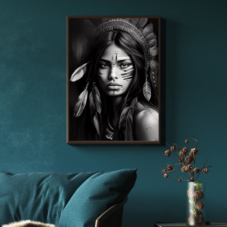 Native American Print | Printable Wall Art | Native Woman Wall Art ...