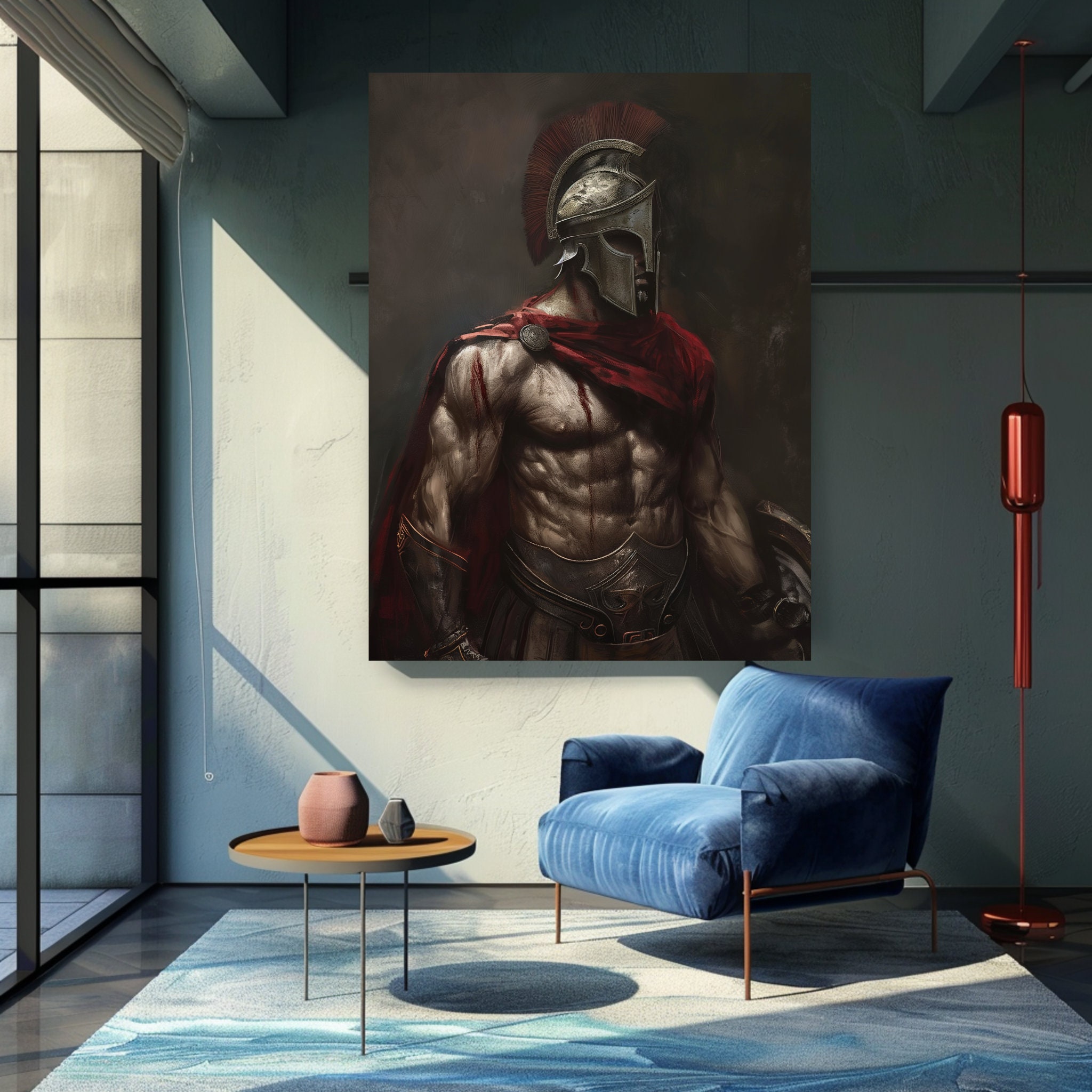 Spartan Warrior Abstract Art |spartan Poster | Spartan Warrior Wall Art ...