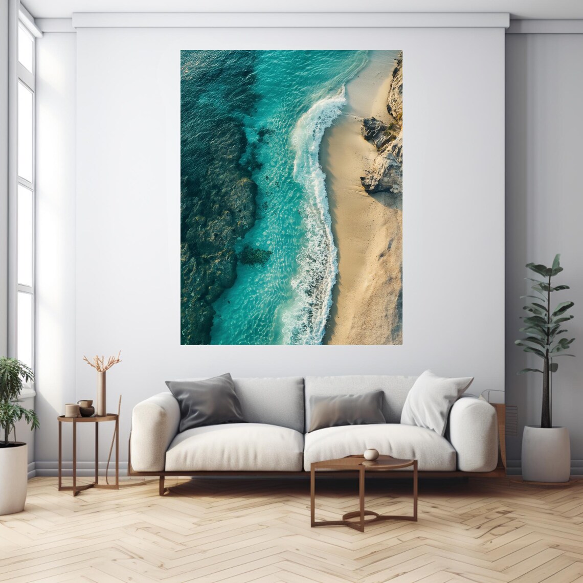 Beach Abstract Art |beach Poster | Ocean Wall Art| Sea Digital Download ...