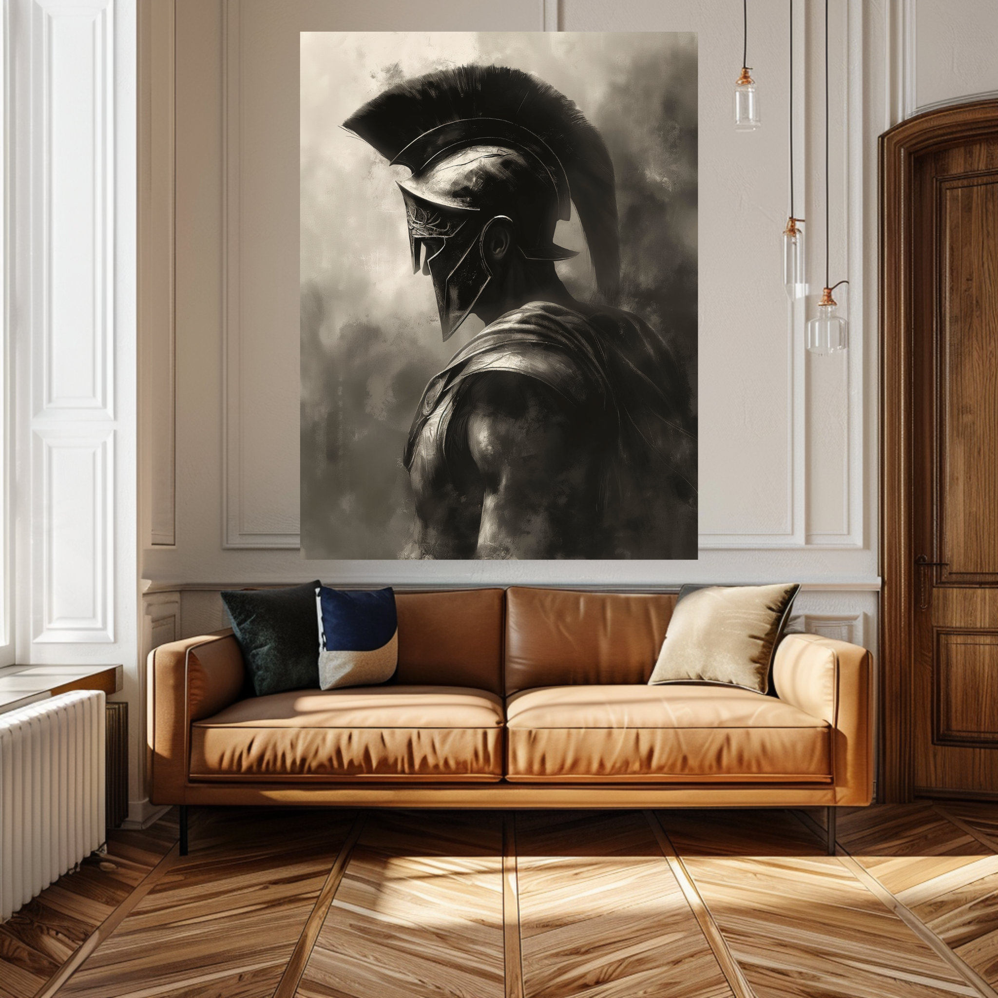 Spartan Warrior Abstract Art spartan Poster Spartan Warrior Wall Art ...
