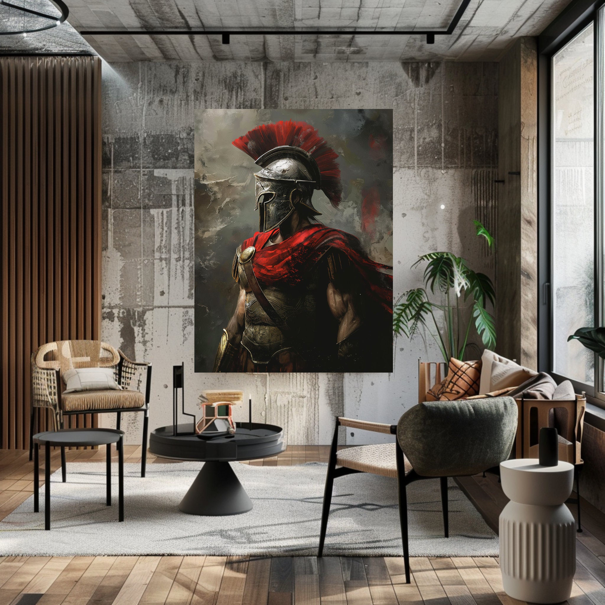 Spartan Warrior Abstract Art spartan Poster Spartan Warrior Wall Art ...