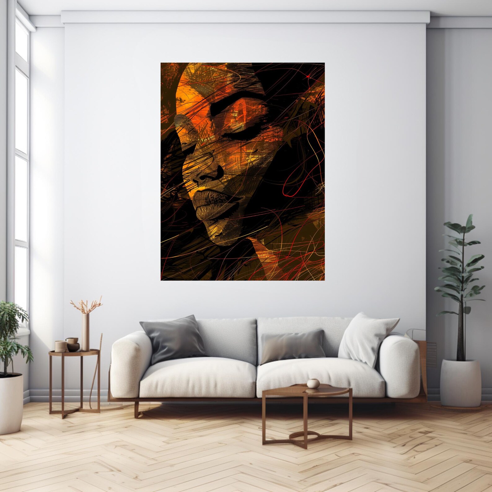 African Woman Print | African Abstract Art I Printable Wall Art ...