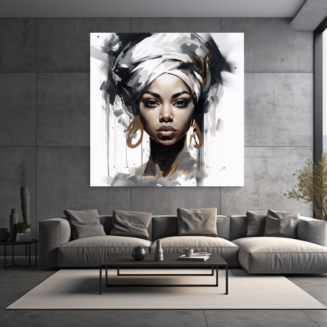 African Woman Abstract Artprintable Wall Art African Woman Wall Art