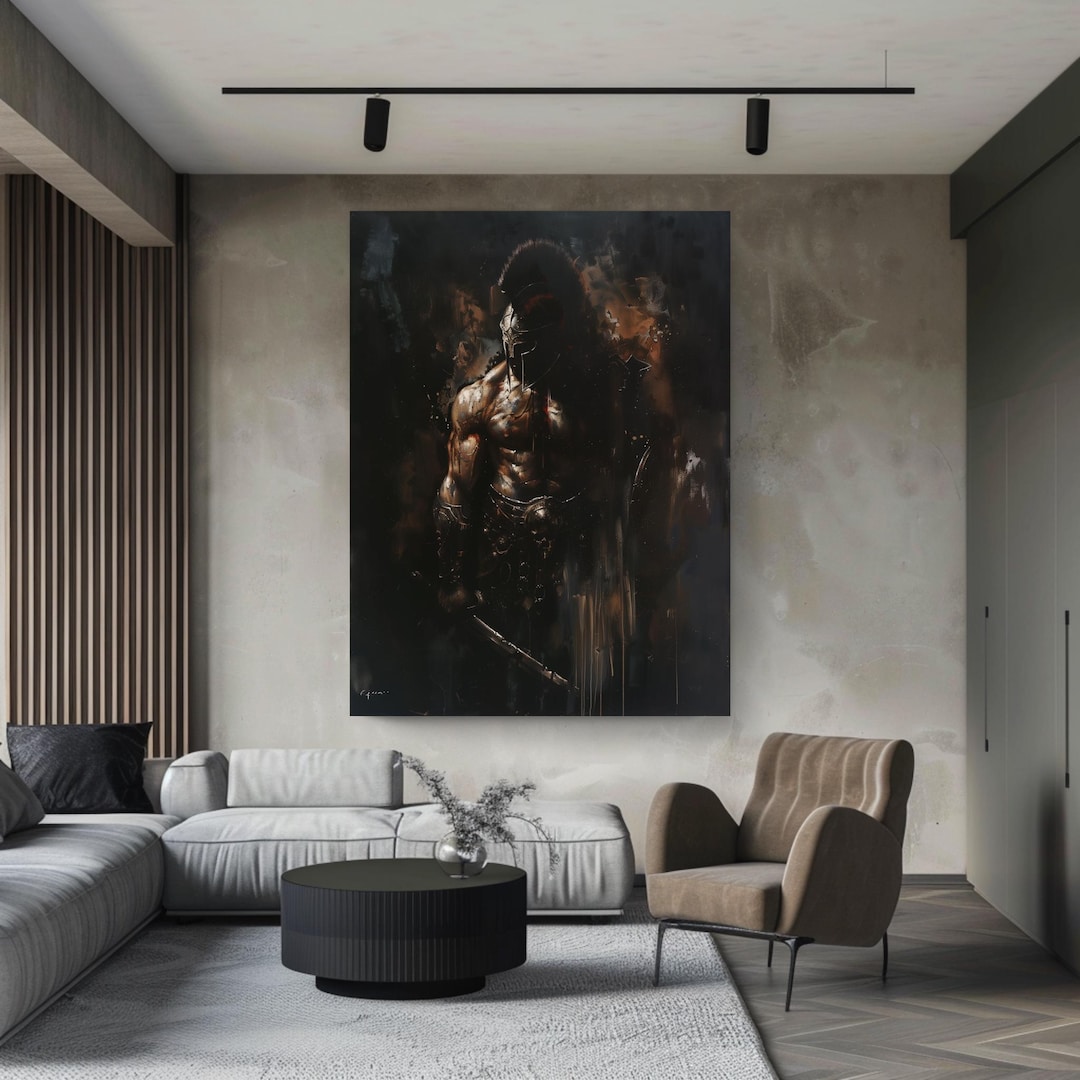 Spartan Warrior Abstract Art |spartan Poster | Spartan Warrior Wall Art ...