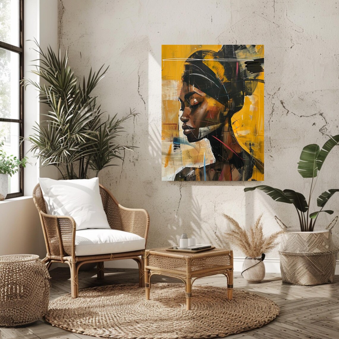 African Woman Print | African Abstract Art I Printable Wall Art ...