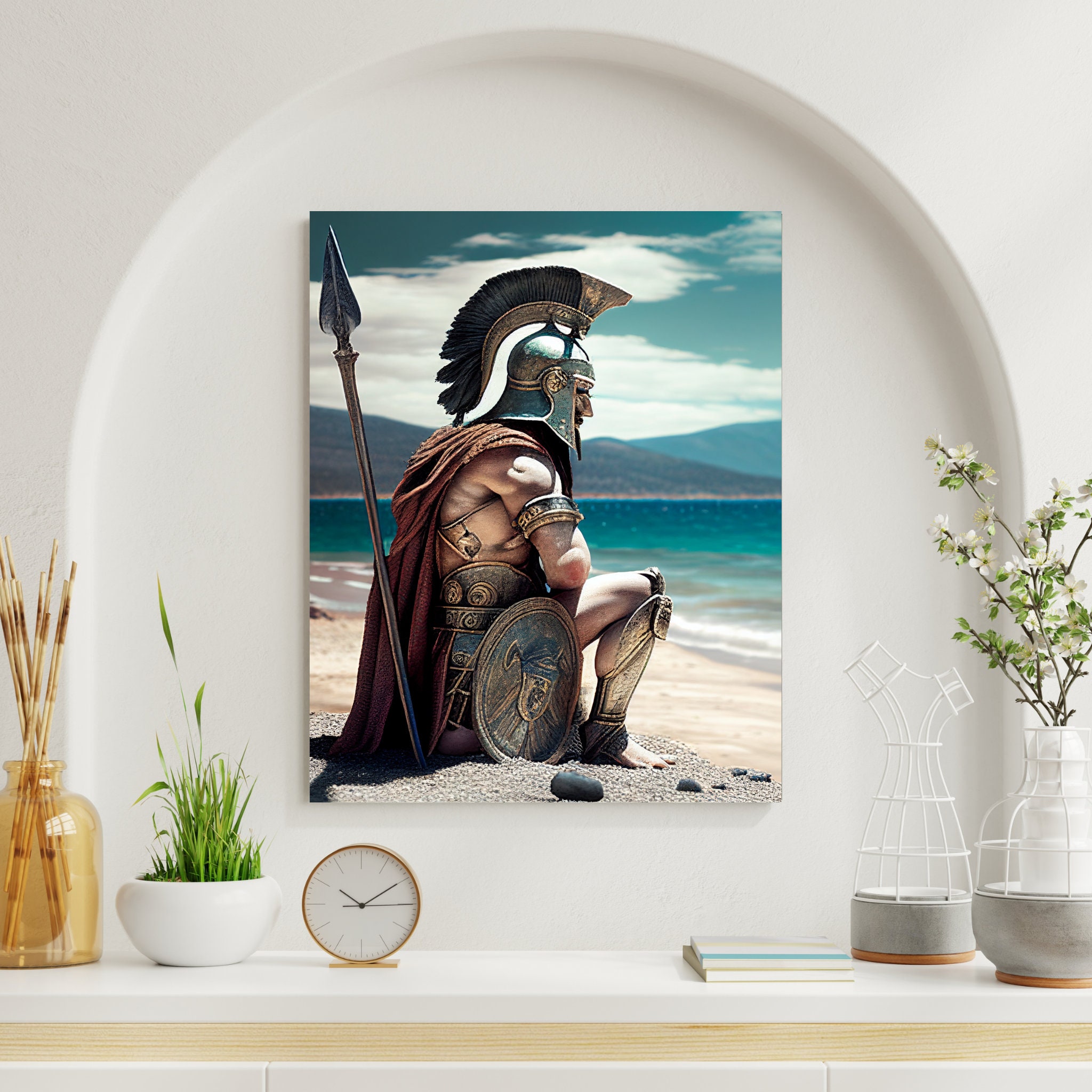 Sparta Warrior Print Printable Wall Art Spartan Poster Spartan Warrior ...
