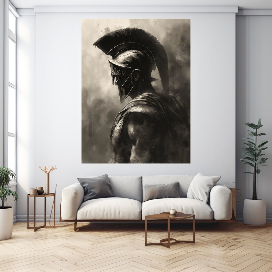 Spartan Warrior Abstract Art spartan Poster Spartan Warrior Wall Art ...